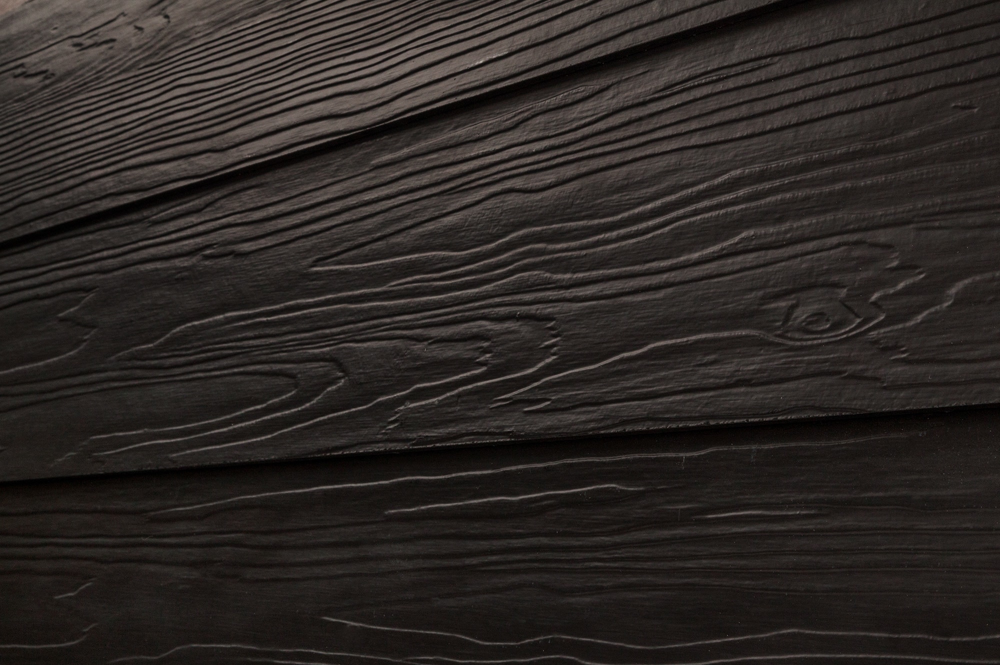 Cerber Fiber Cement Siding - Premium 2 Coat Solid Black Wood Grain 5/16 ...